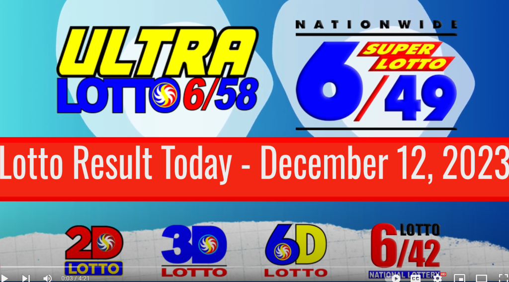Lotto Result Today – Tuesday December 12, 2023 | Pinoy Centric
